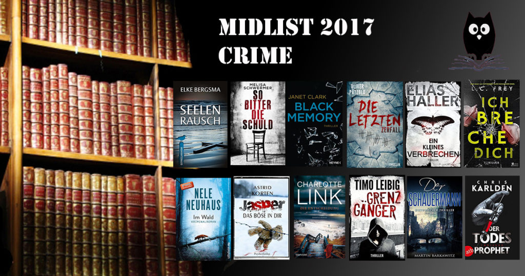 Skoutz-Award: Die Midlist Crime 2017 von Daniela Arnold - Skoutz